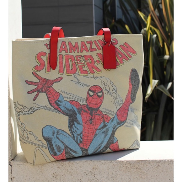 Coach | Bags | Coach X Spiderman Tote | Poshmark